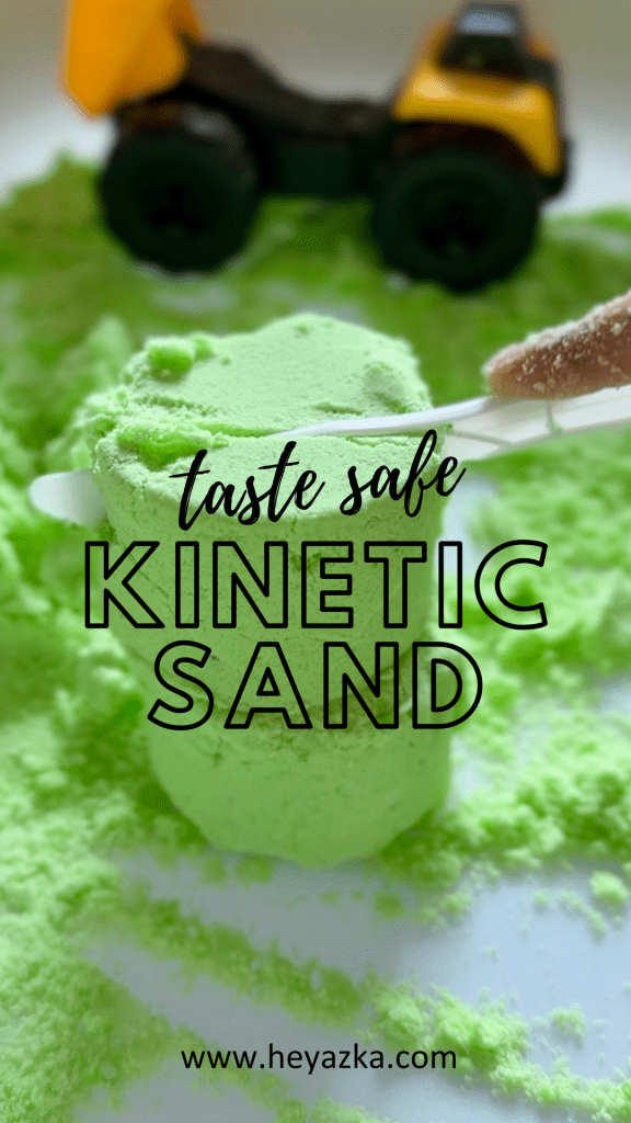 DIY Taste-Safe Kinetic Sand for Kids – Hey Azka – Motherhood, Play and ...